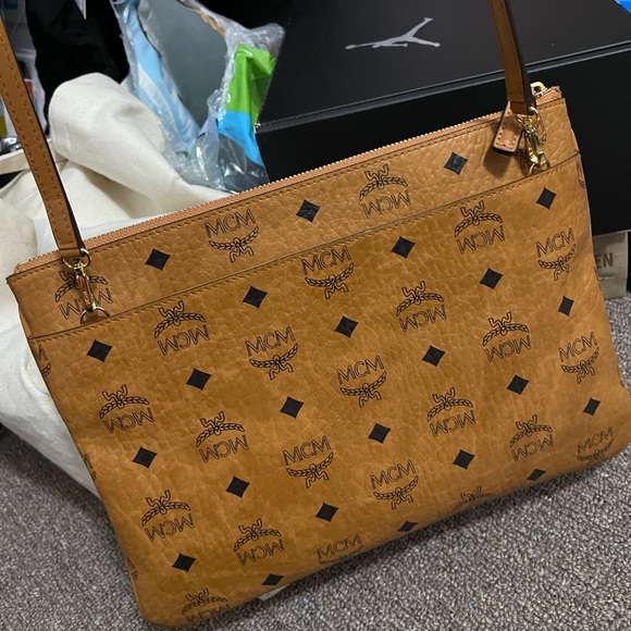 MCM | Bags | Mcm Visetos Crossbody Basically New Worn Once Comes With ...